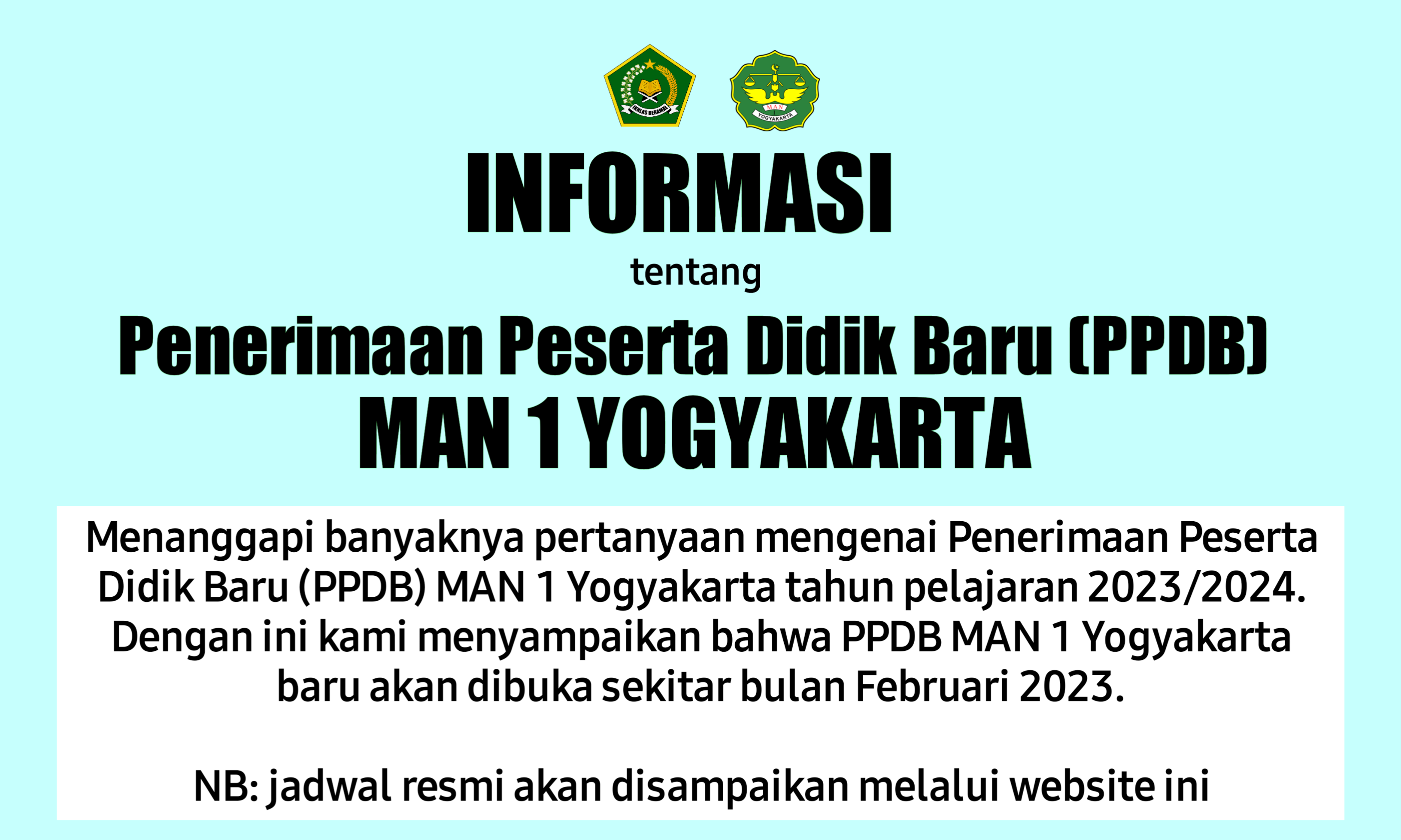 MAN 1 Yogyakarta | Selamat Datang di Official Website MAN 1 Yogyakarta